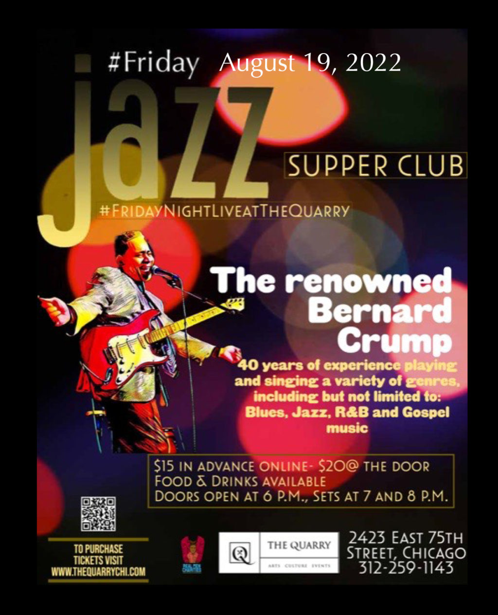 Friday Night Jazz with the renowned Bernard Crump – South Side Drive ...